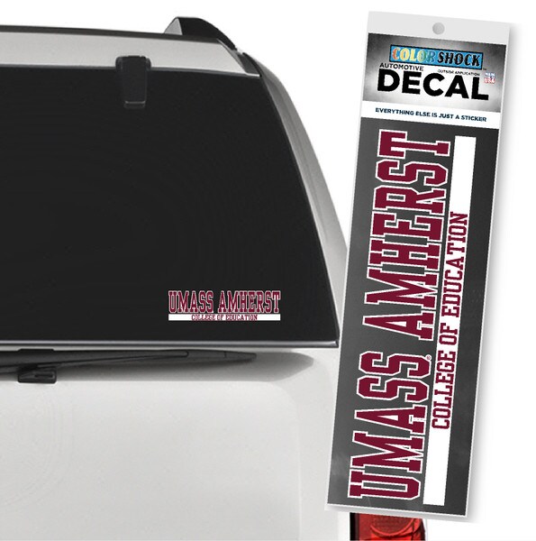 Uma Car Decal College Of Education Umass Store