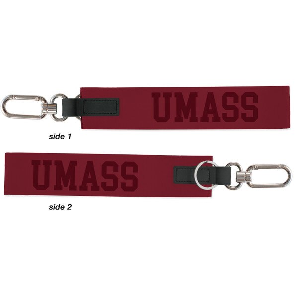 OVERSIZED KEYSTRAP KEYCHAIN WITH CARABINER AND KEYRING - MAROON | UMass ...