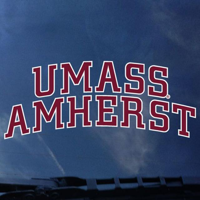 ARCHED UMASS AMHERST CAR DECAL | UMass Store