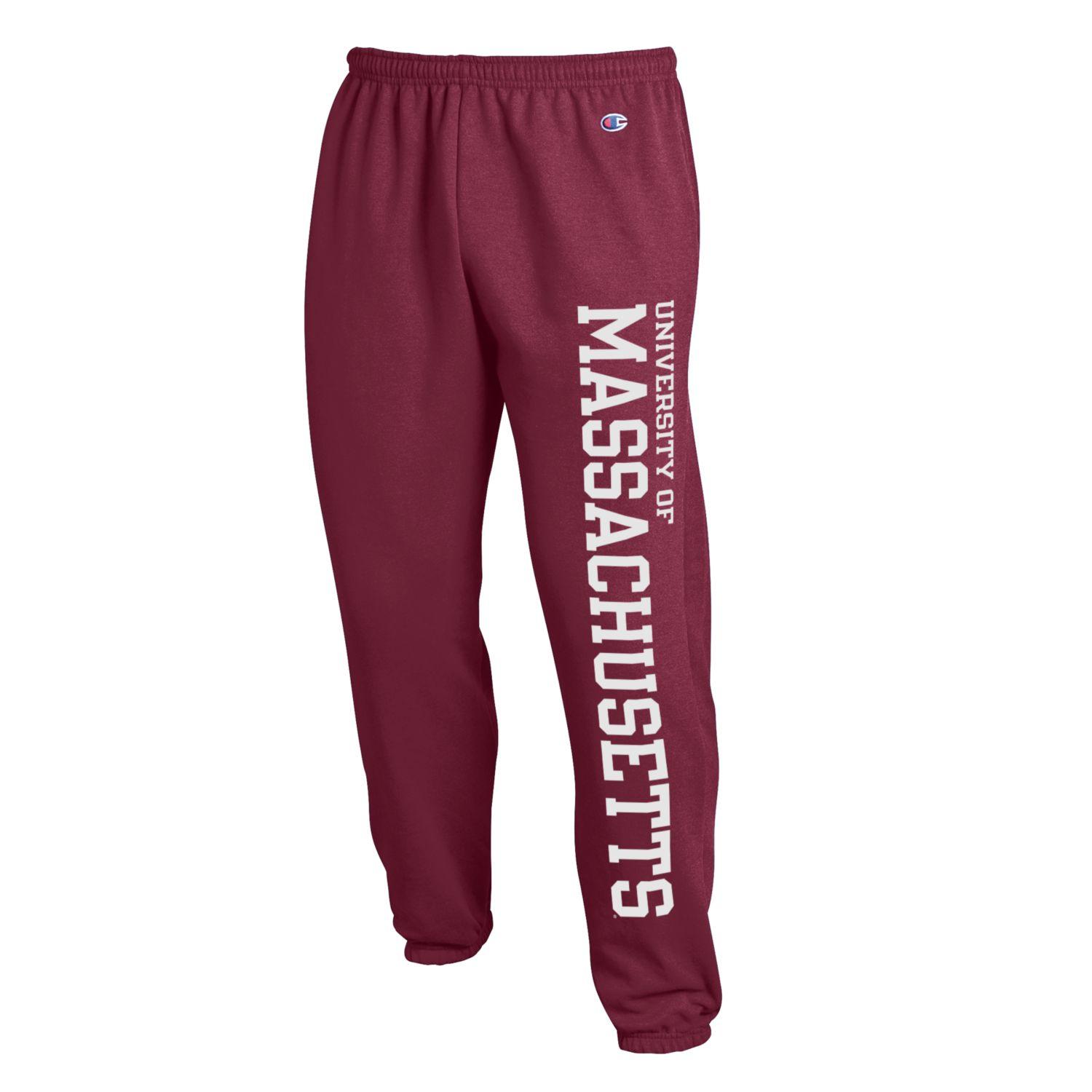 POWERBLEND BANDED BOTTOM SWEATPANTS - MAROON | UMass Store