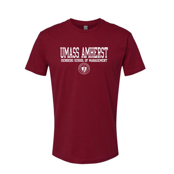 UMA ISENBERG SCHOOL OF MANAGEMENT OVER SPIRE SEAL TEE - MAROON | UMass ...