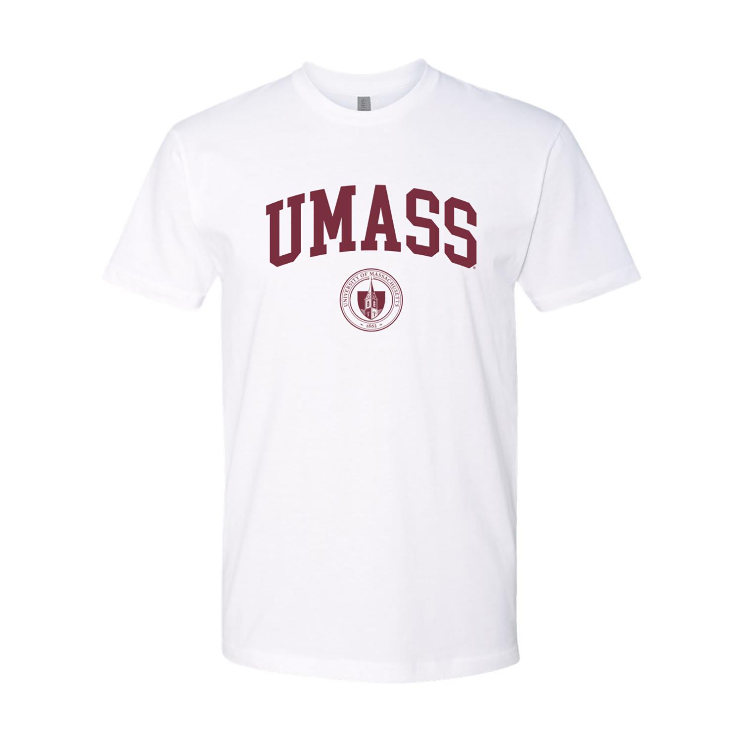 CLASSIC UMASS OVER SPIRE SEAL S/S TEE -WHITE