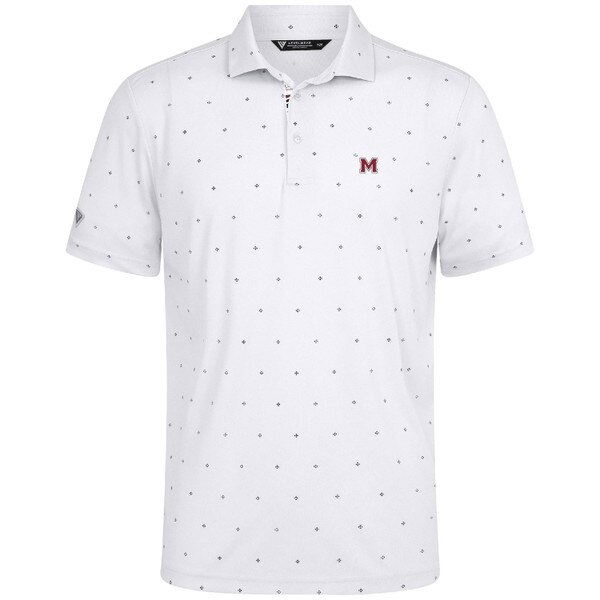 MEN'S VISION BLOCK M POLO - WHITE | UMass Store